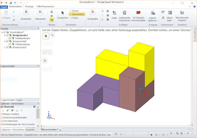 3DGeometrie: Einstieg mit DesignSpark Mechanical