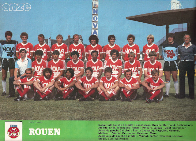 L'équipe du dimanche après-midi. F.C ROUEN 1977-78.