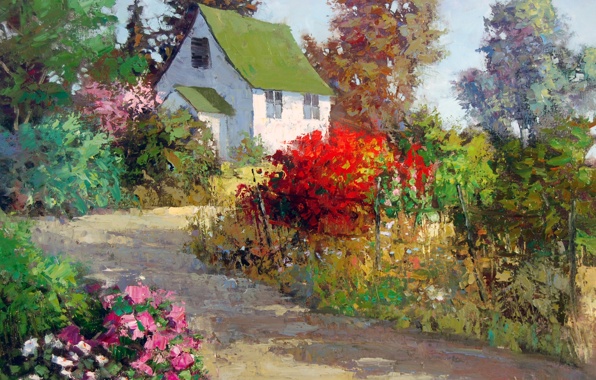 beautiful landscape oil paintings by Sean Wallis ~ art craft projects