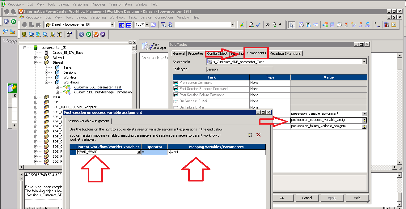 Oracle Bi And Dw Obiee Blog Workflow Pass Mapping Parameter Between Sessions
