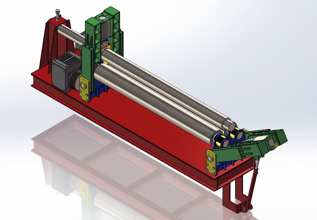 Steel Plate Rolling Machine || Download free 3D cad models #100216