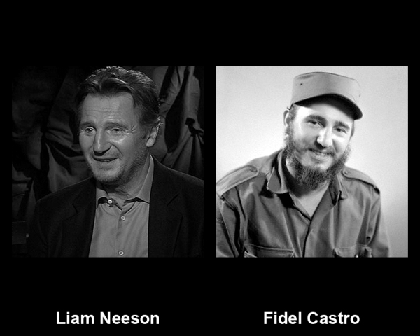 Double-Take etc.: Fidel Castro and Liam Neeson