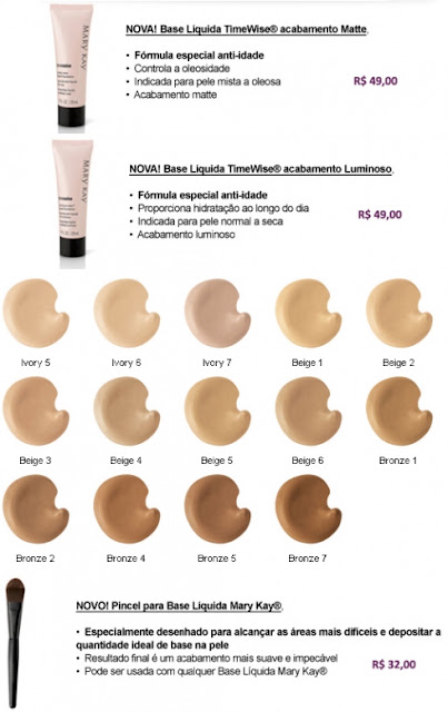 Monde Féminin: Base líquida TimeWise Acabamento Matte Mary Kay - Perfeito