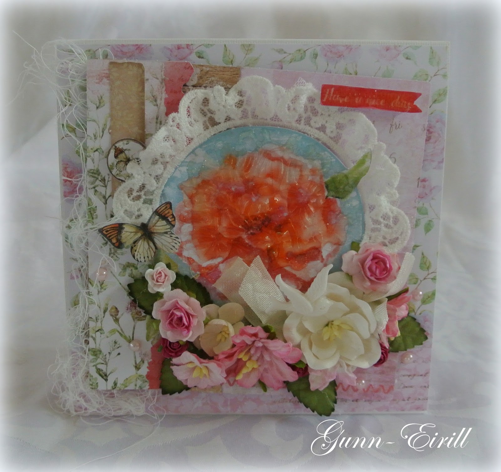 Wild Orchid Crafts: Card with flowers