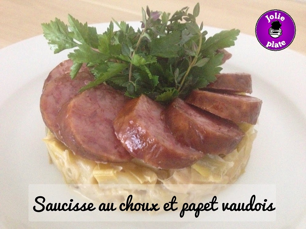 Jolie Plate: Saucisse aux choux et papet vaudois