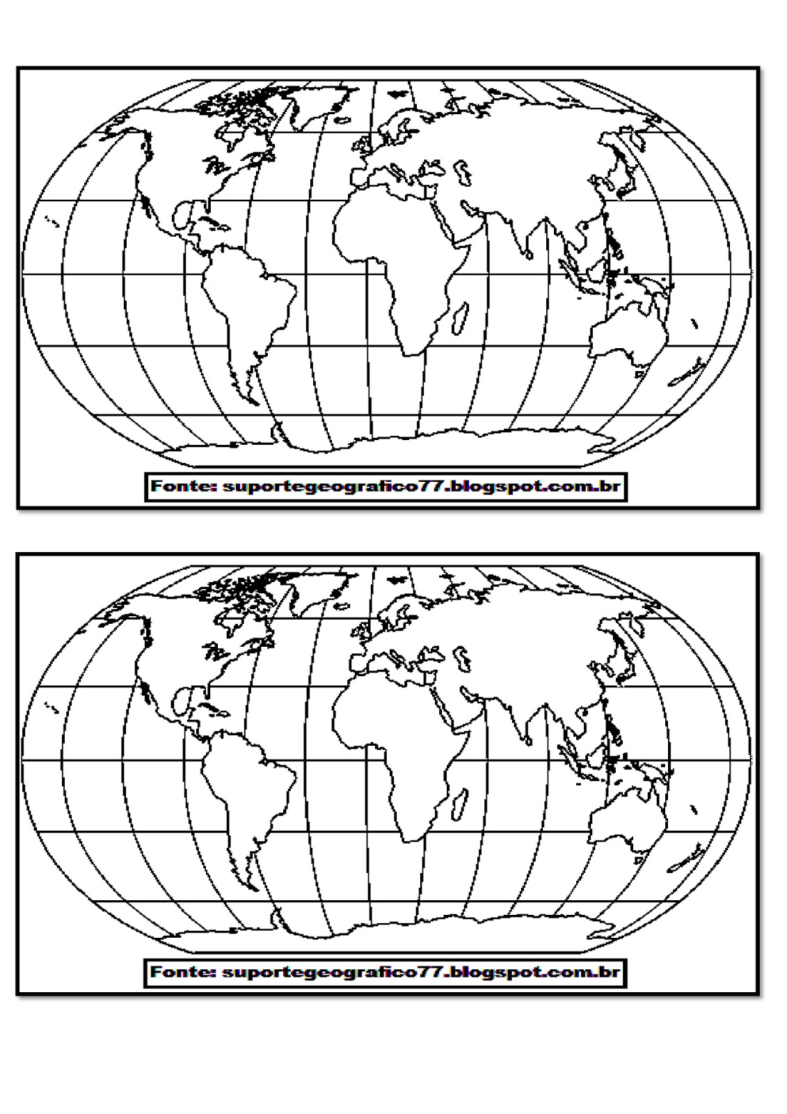 Desenhos Do Mapa Mundi Para Colorir Atividades Educativas Images