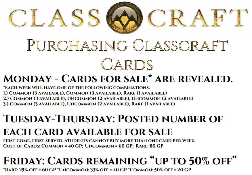 A Teacher's Teacher: Classcraft Cards to Enhance Gamification