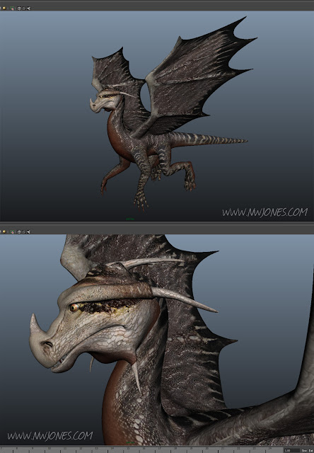 Nathan Jones - Digital Artist Blog: nCloth on a Dragon Wing - Rigging ...