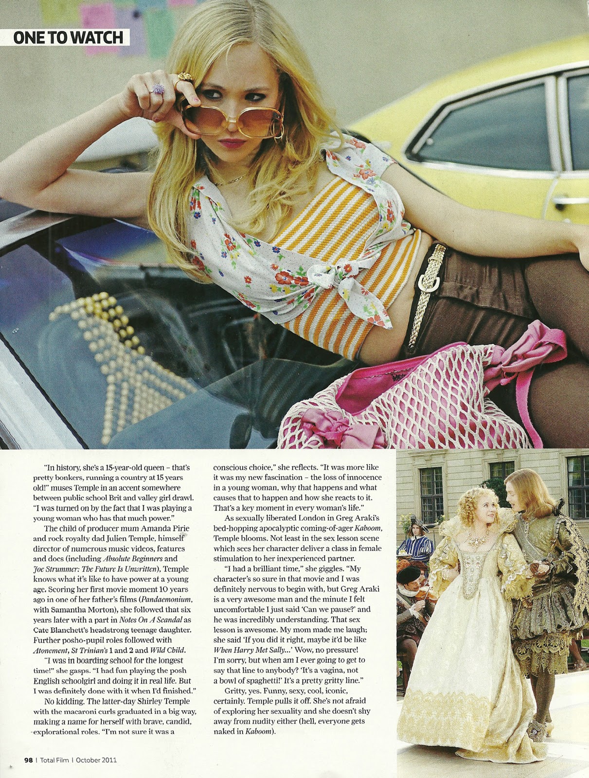 About Stars And Not Only Джуно Темпл Juno Temple в Total Film Magazine октябрь 2011