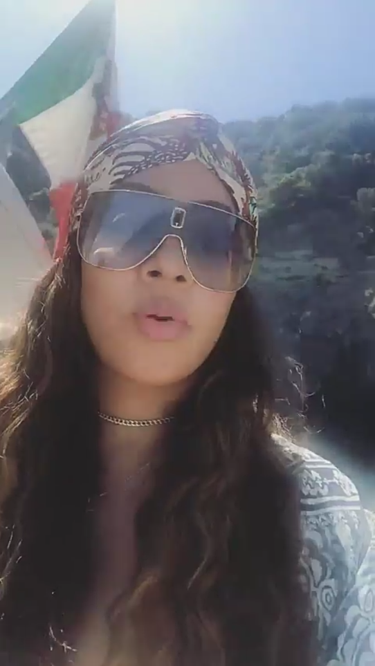 Lala Anthony Shows Off Her Derrire As She Vacations In Italy