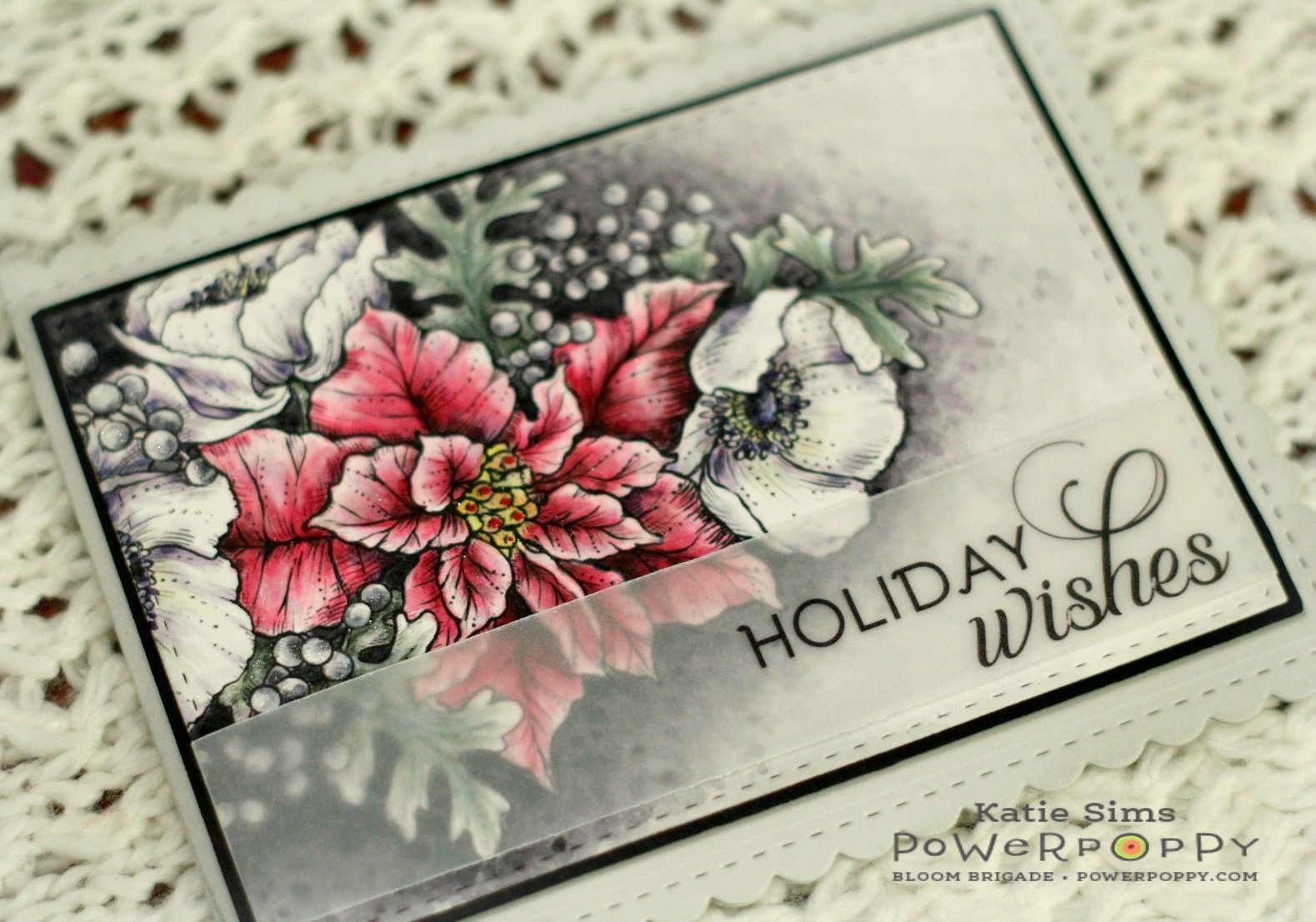 Inky Peach Designs: Wishing you a Merry Christmas with a Power Poppy ...
