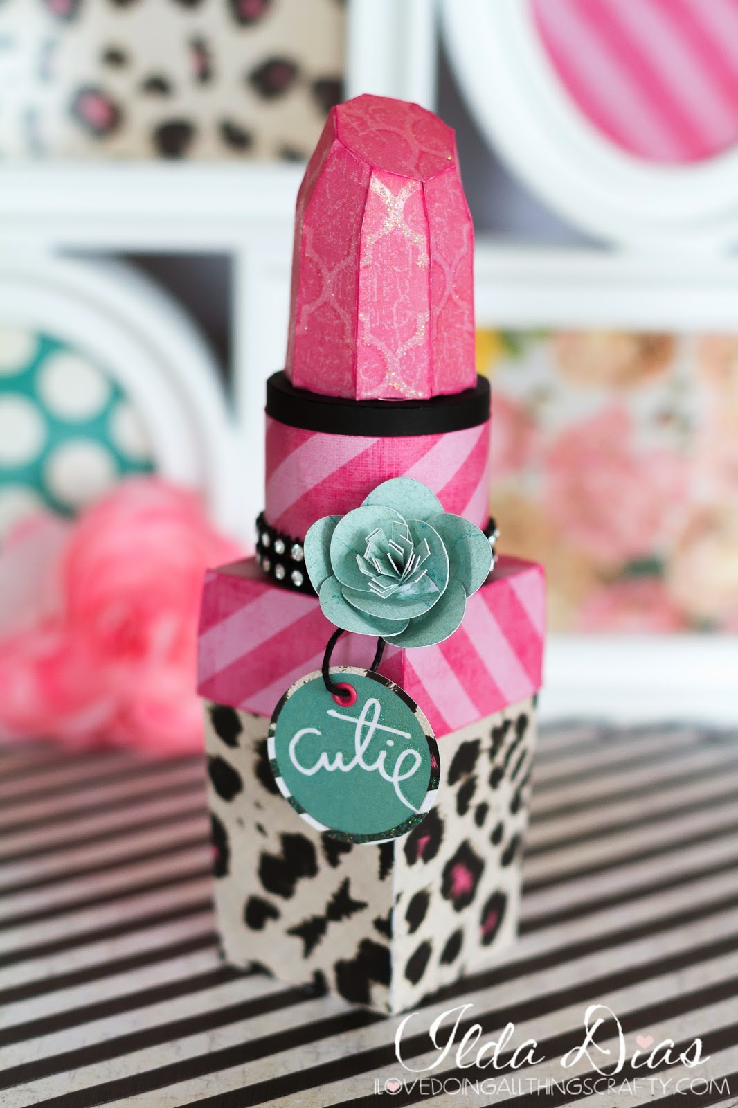 I Love Doing All Things Crafty: 3D Paper Lipstick Box | SVGCuts