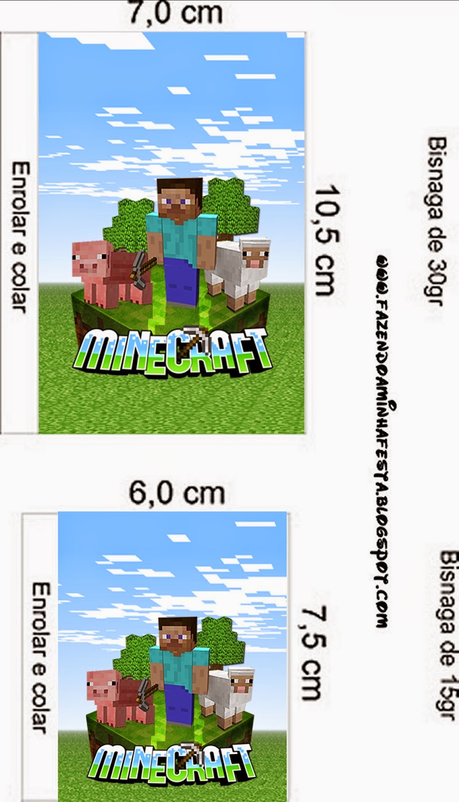 Minecraft: Free Printable Candy Bar Labels. - Oh My Fiesta! in english