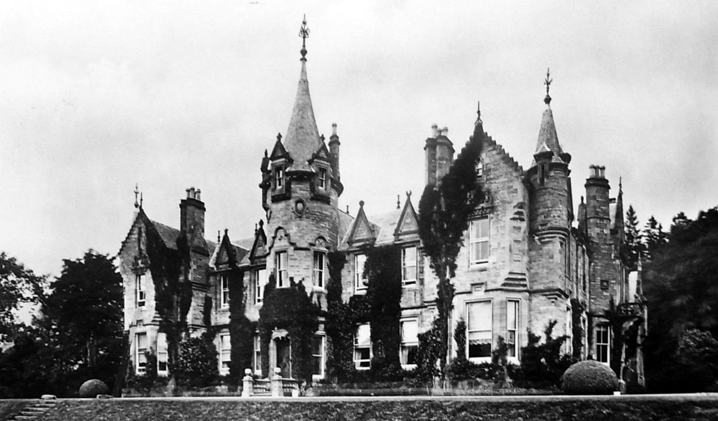 Tour Scotland: Old Photograph Dunalastair House Scotland