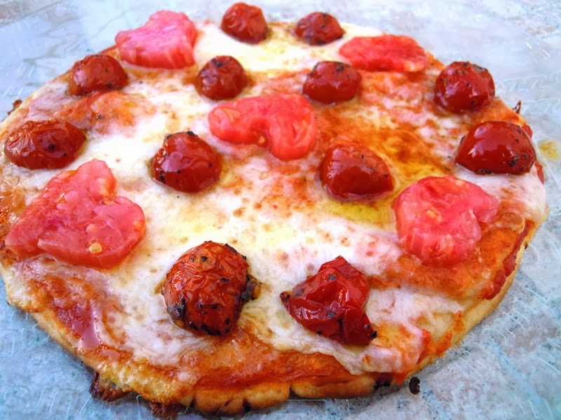 Pizza con tomates - Mis recetas de cocina