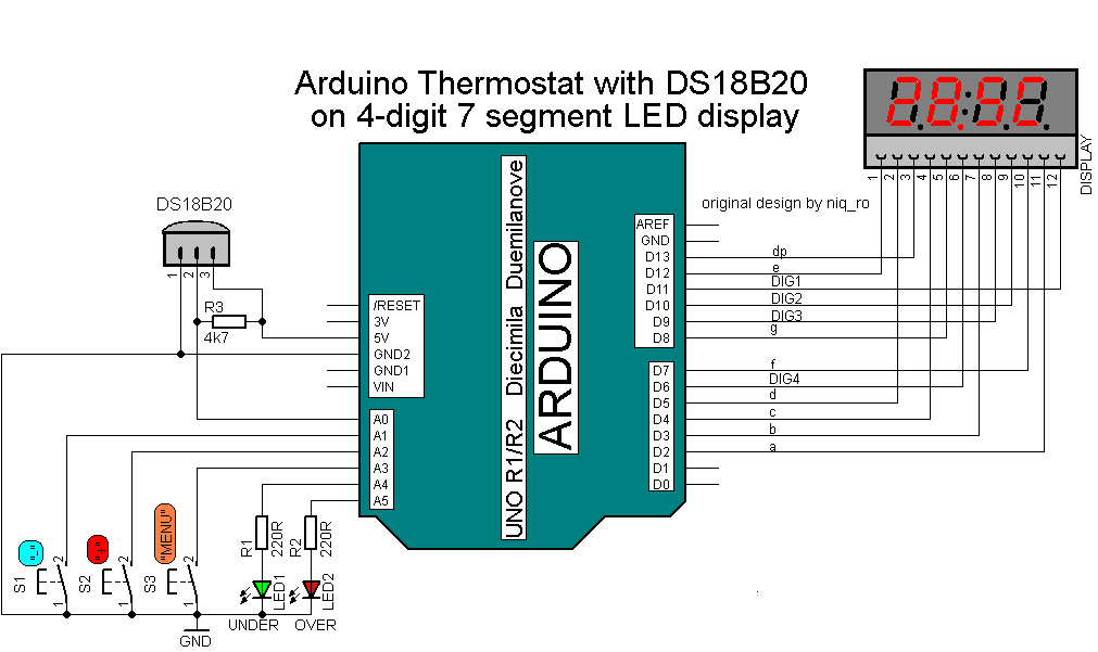 Arduino thermostat for negative and positive temperature (4) - YouTube