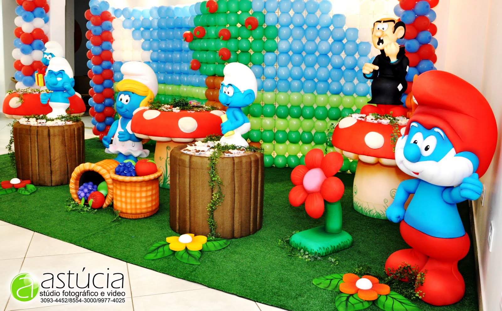 Paixão por festa : Inspiração - Tema Smurfs