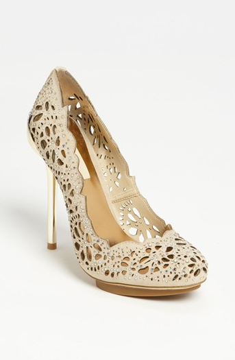 My Superficial Endeavors: BCBGMAXAZRIA Peacock Pumps & Faricia Sandals ...