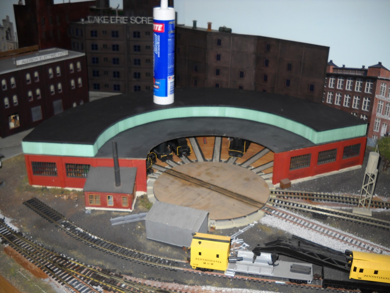 How I built my HO scale roundhouse roof