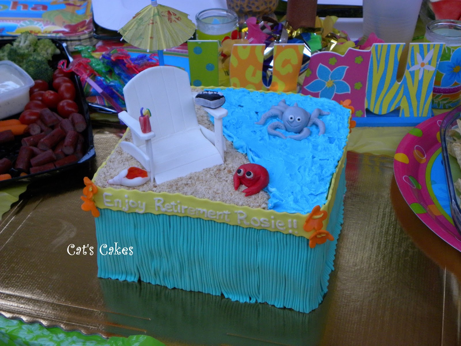 The Cherry On Top Events Party Blog: Rosie's Hawaiian Themed Retirement ...