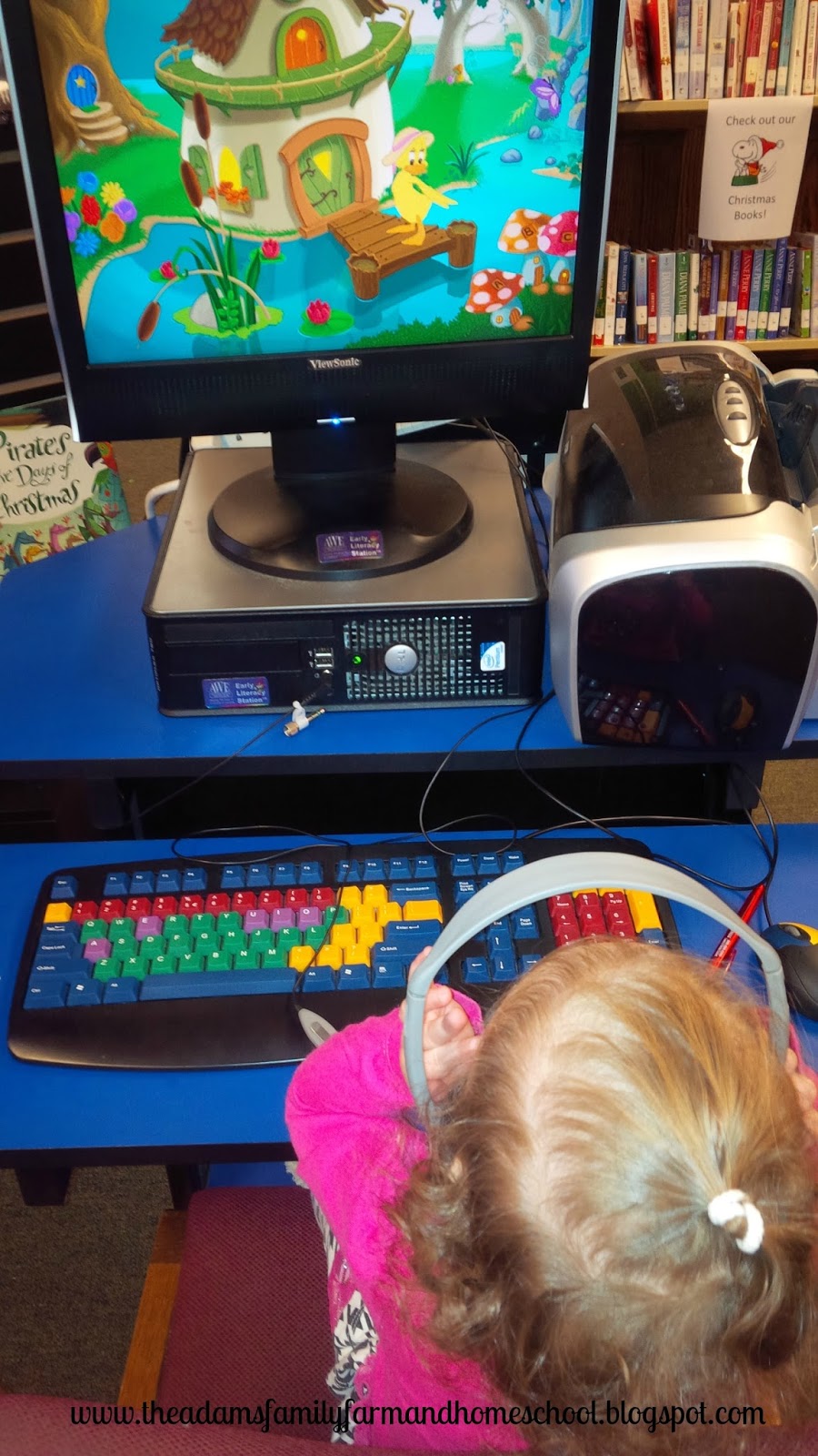 Adams Family Farm and Homeschool: Toddler School - Week 2 - Library Fun