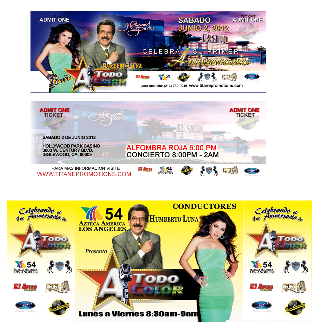 Latest Projects: Banner & Event ticket design