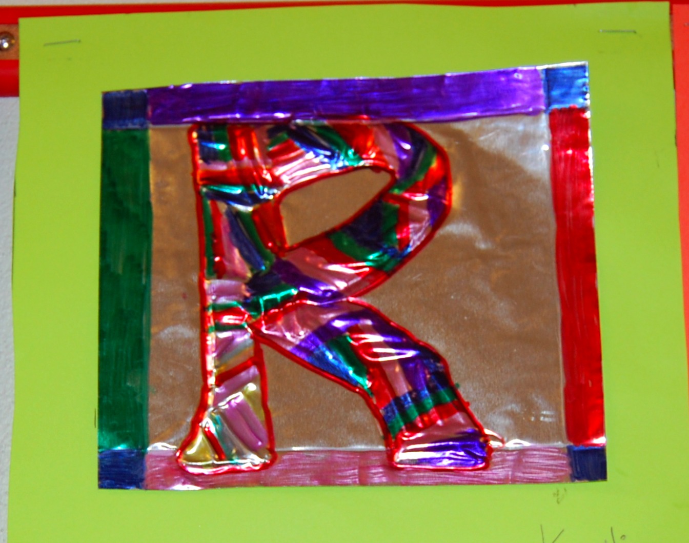 Mrs. Art Teacher!: Medieval illuminated letters in foil