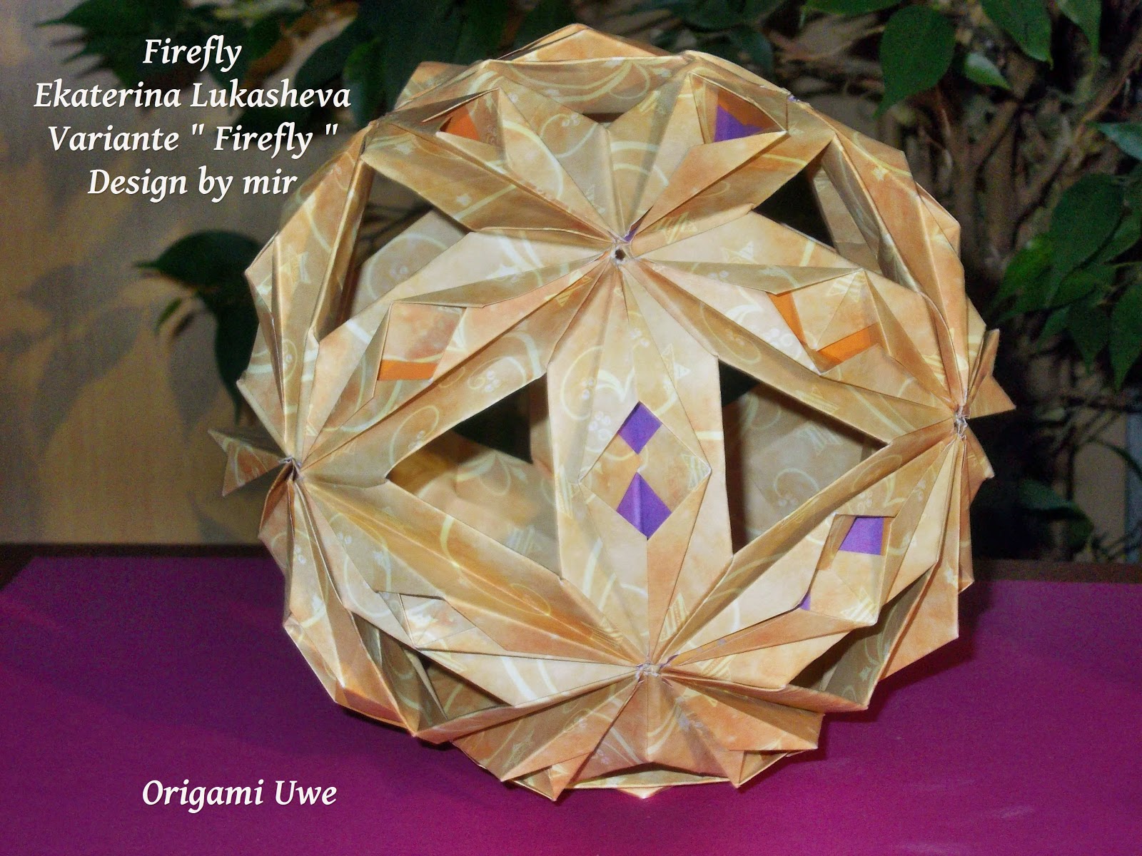 Origami, Fleurogami und Sterne : Ekaterina Lukasheva " Firefly