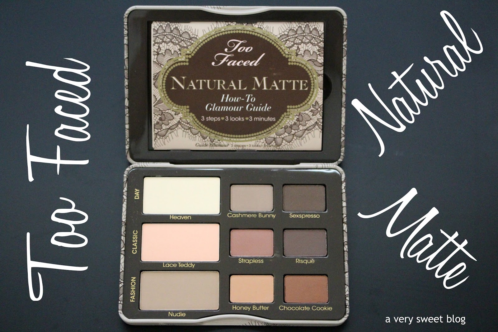 Too Faced Cosmetics Natural Matte Eyeshadow Palette Review And Swatches ...