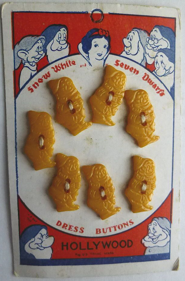 Filmic Light - Snow White Archive: 1937 Snow White Dress Buttons
