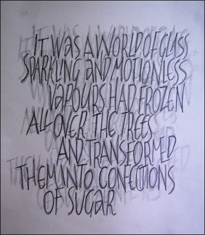 Calligraphy Alphabet : modern calligraphy