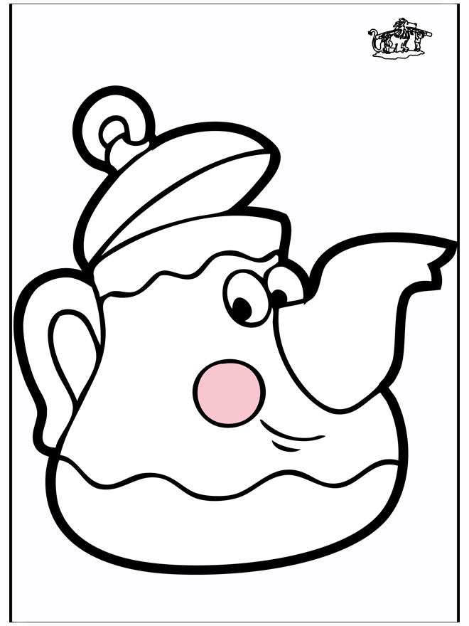 Desenhos de Bule Para Colorir e Imprimir | LiliCatt