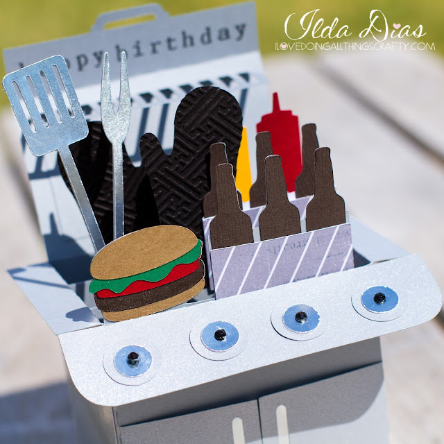 I Love Doing All Things Crafty: BBQ Shaped Box Card | Father's Day Card ...