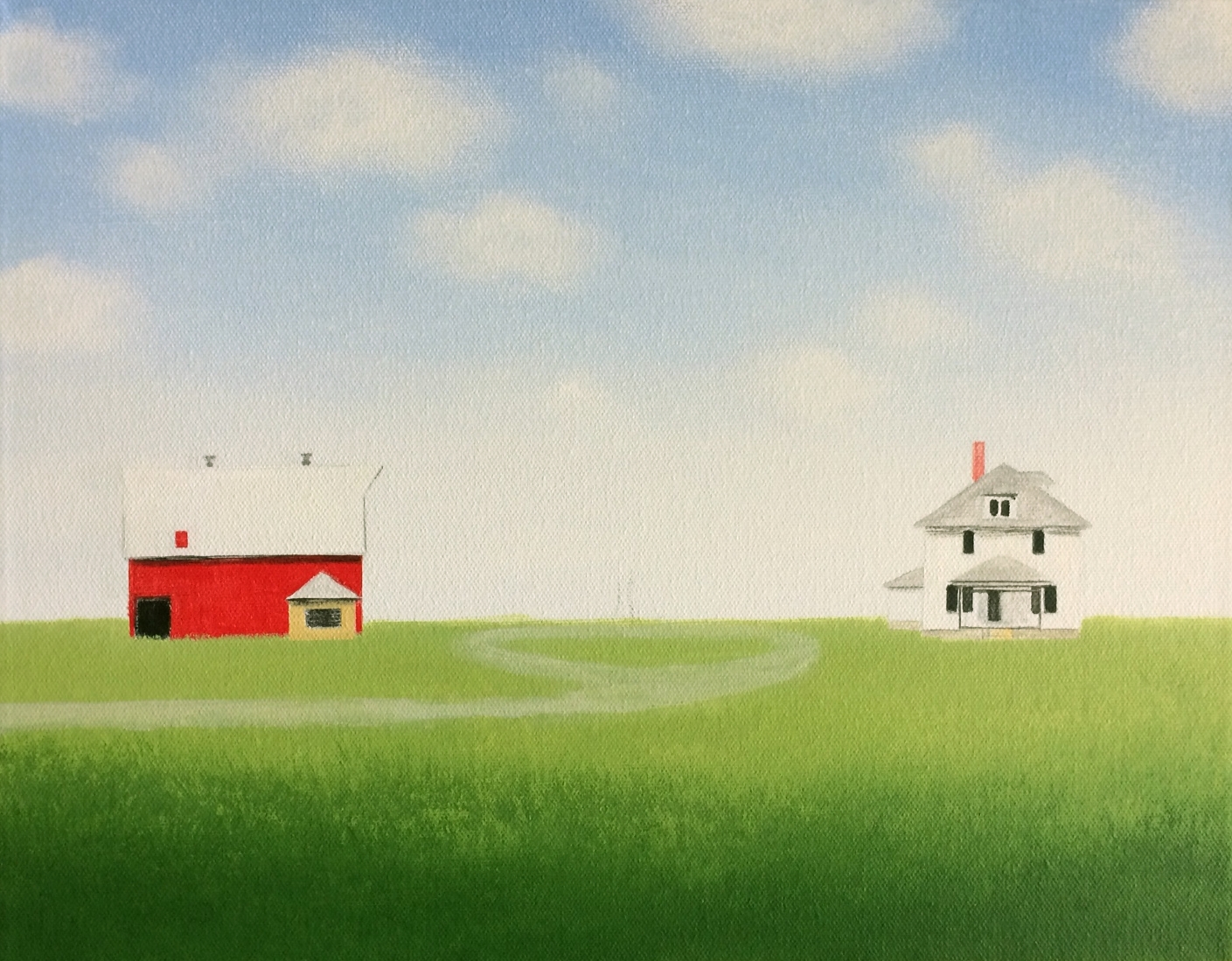 Reflections of a Country Landscape Artist: Farm Portrait Painting of an ...