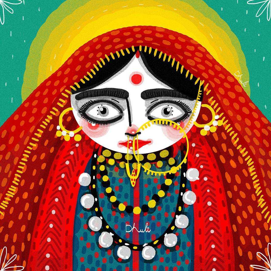 the_roving_feet: Bhuli art reviving the culture of Uttarakhand