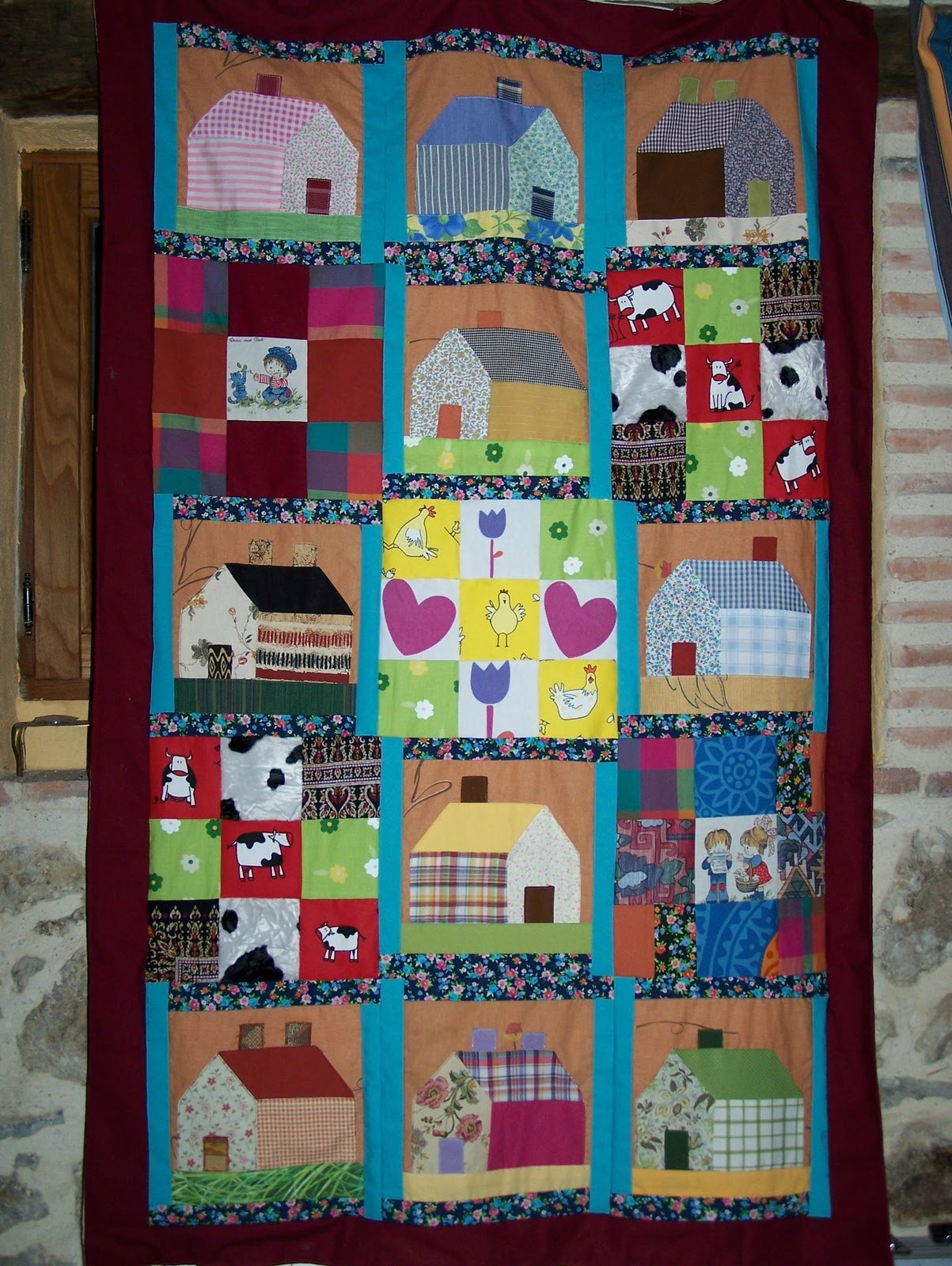 la petite maison de patchwork : cortina patchwork infantil Curtains Rideaux