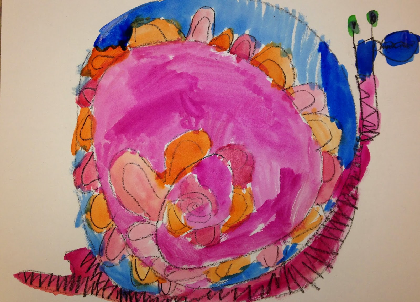 Art Room Blog: Kindergarten Colorful Snail...