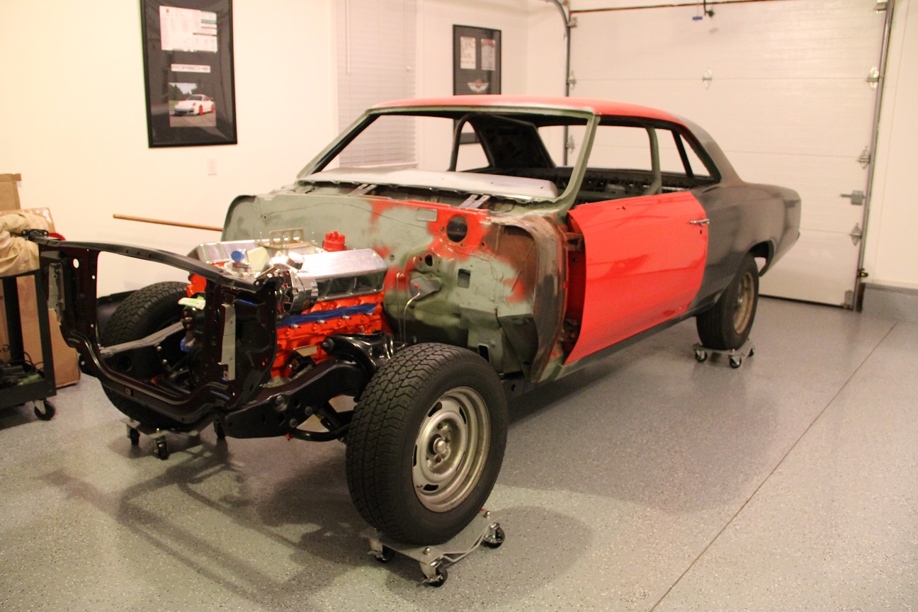 The making of Steve's 1966 Chevelle SS: Trans Support Complete & Body ...