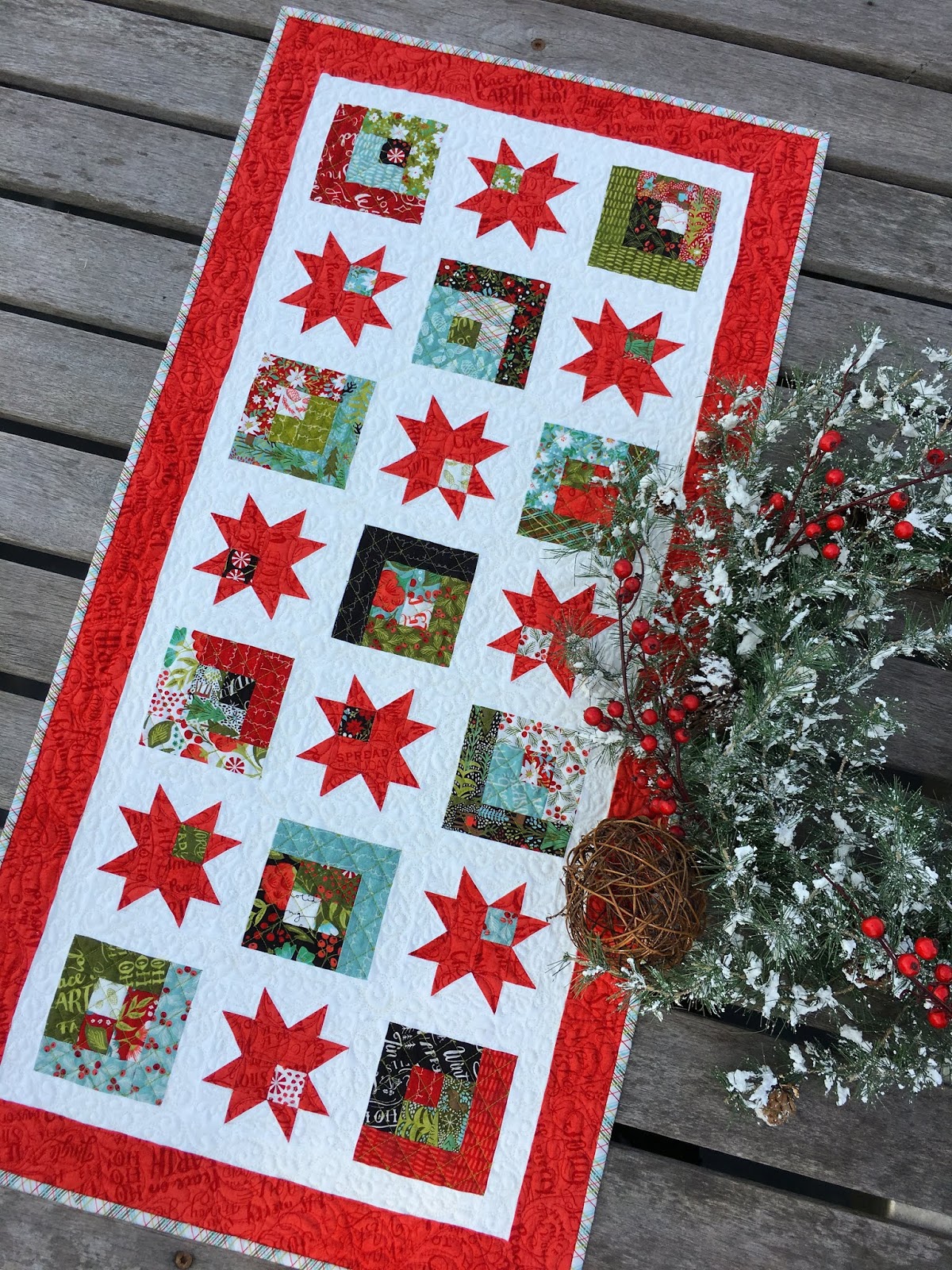 Carried Away Quilting: Custom kits featuring Christmas Figs by Fig Tree ...