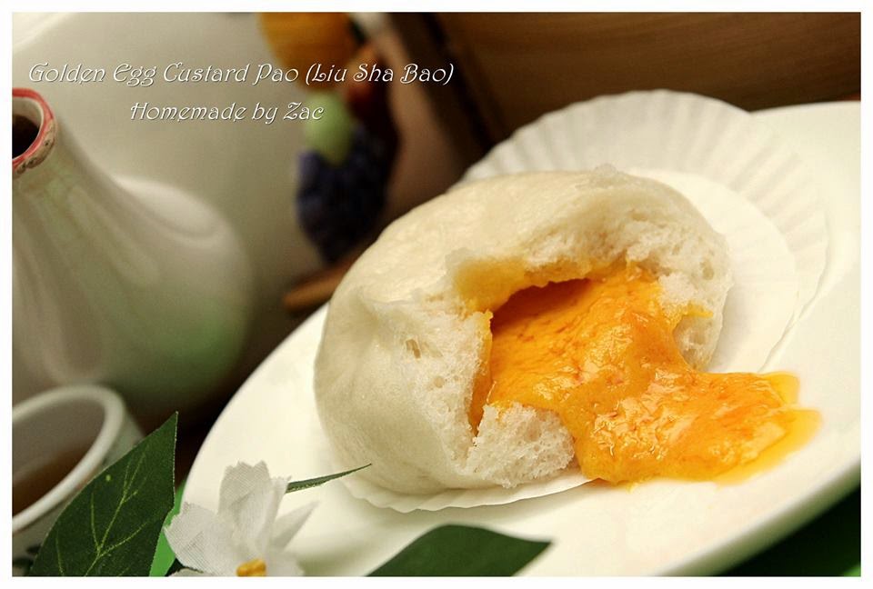 Home made Golden Lava Pao - by Zac Ng | Baking's Corner WorkShop
