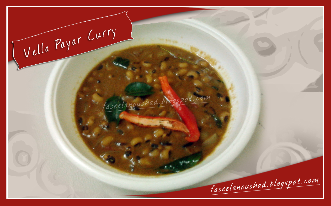 GOOD FOOD ENDS WITH GOOD TALK: Vella Payar Curry