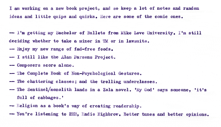 The long slow {typecast} blog ... All Rino Breebaart... All typecast ...