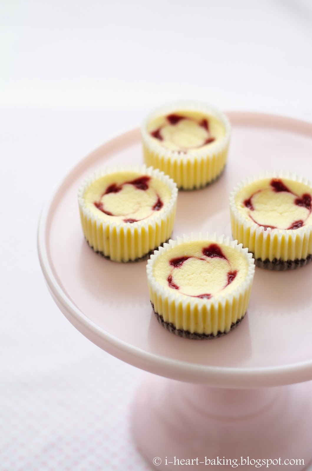 i heart baking!: mini heart individual cheesecakes for valentine's day