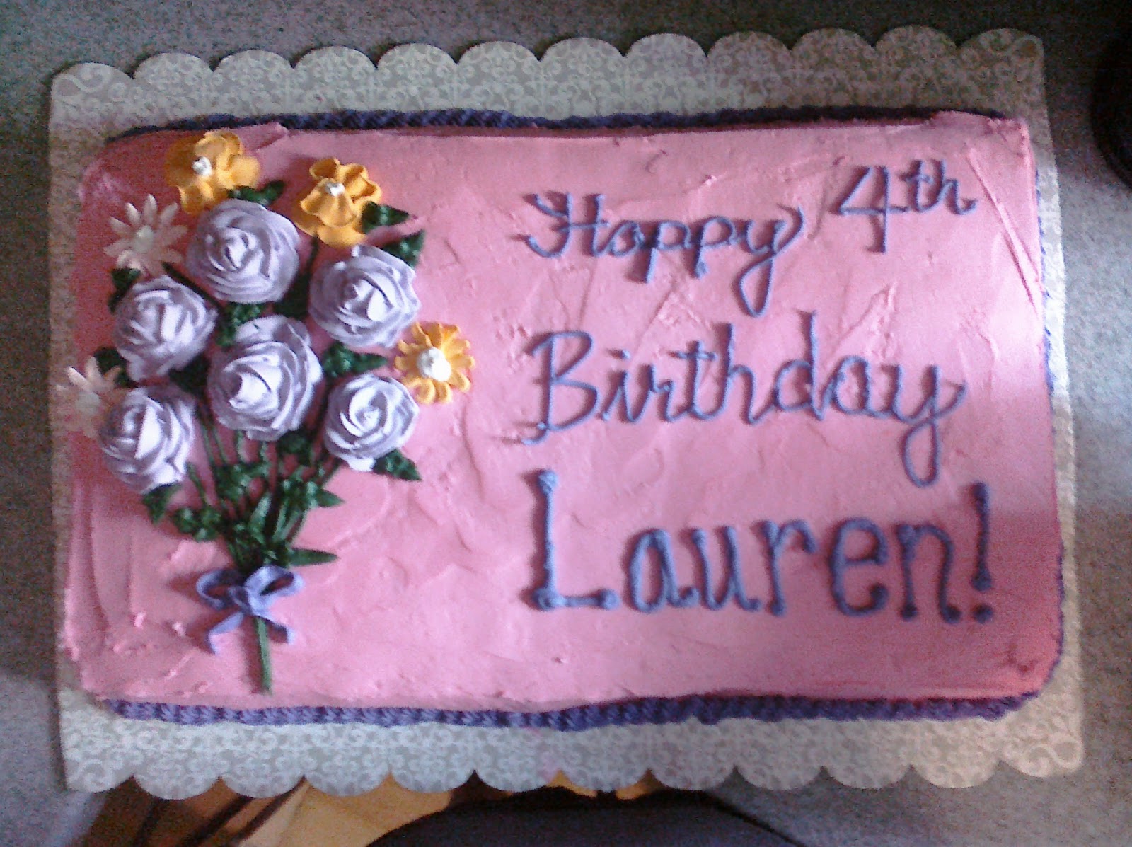 Lindy's Creations: 4th birthday cake