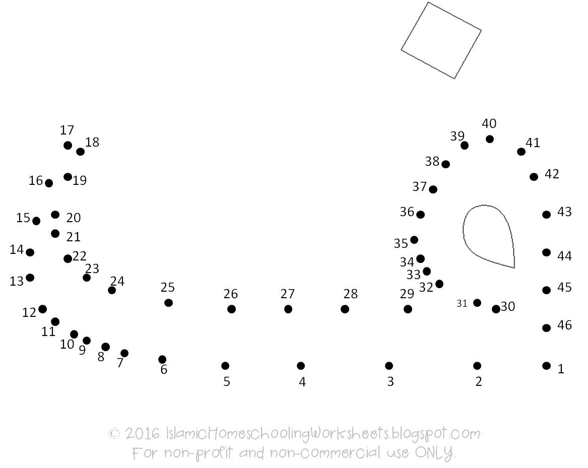 FREE Arabic Joining the Dots/ Connect the Dots/ Dot to dot percuma ...