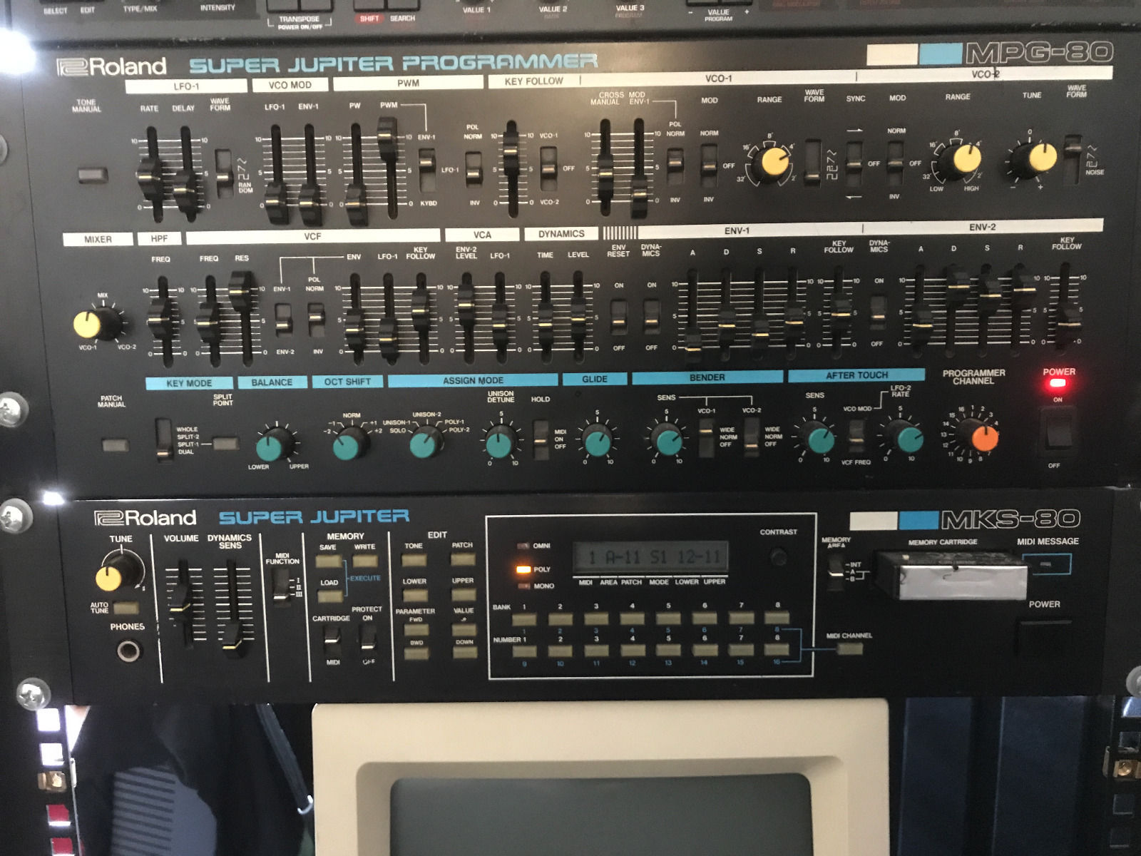 MATRIXSYNTH: Roland MKS 80 Super Jupiter Rev 4 and MPG 80 Programmer SN ...