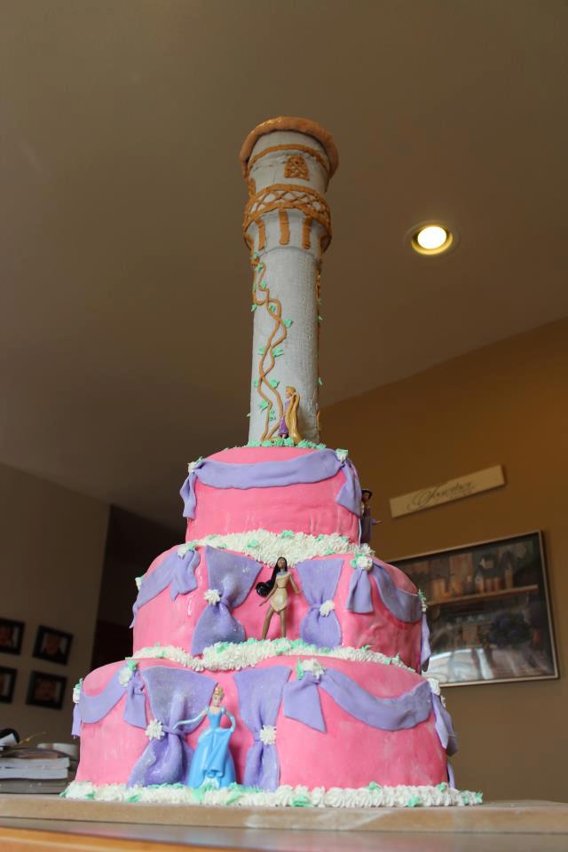 Darcy Cakes: Princess Cake with Rapunzel Tower
