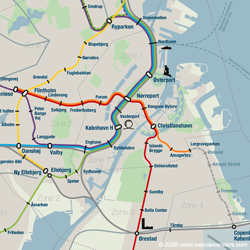 Plan De Metro Copenhagen | Subway Application