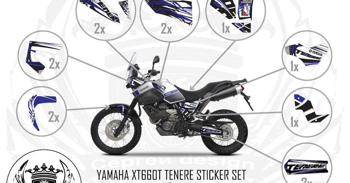 Сергей design: Stickers for XT660Z Ténéré