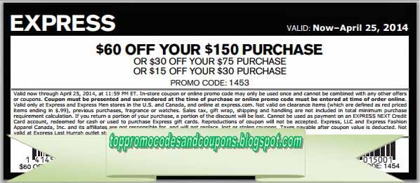 Free Promo Codes and Coupons 2023: Express Coupons